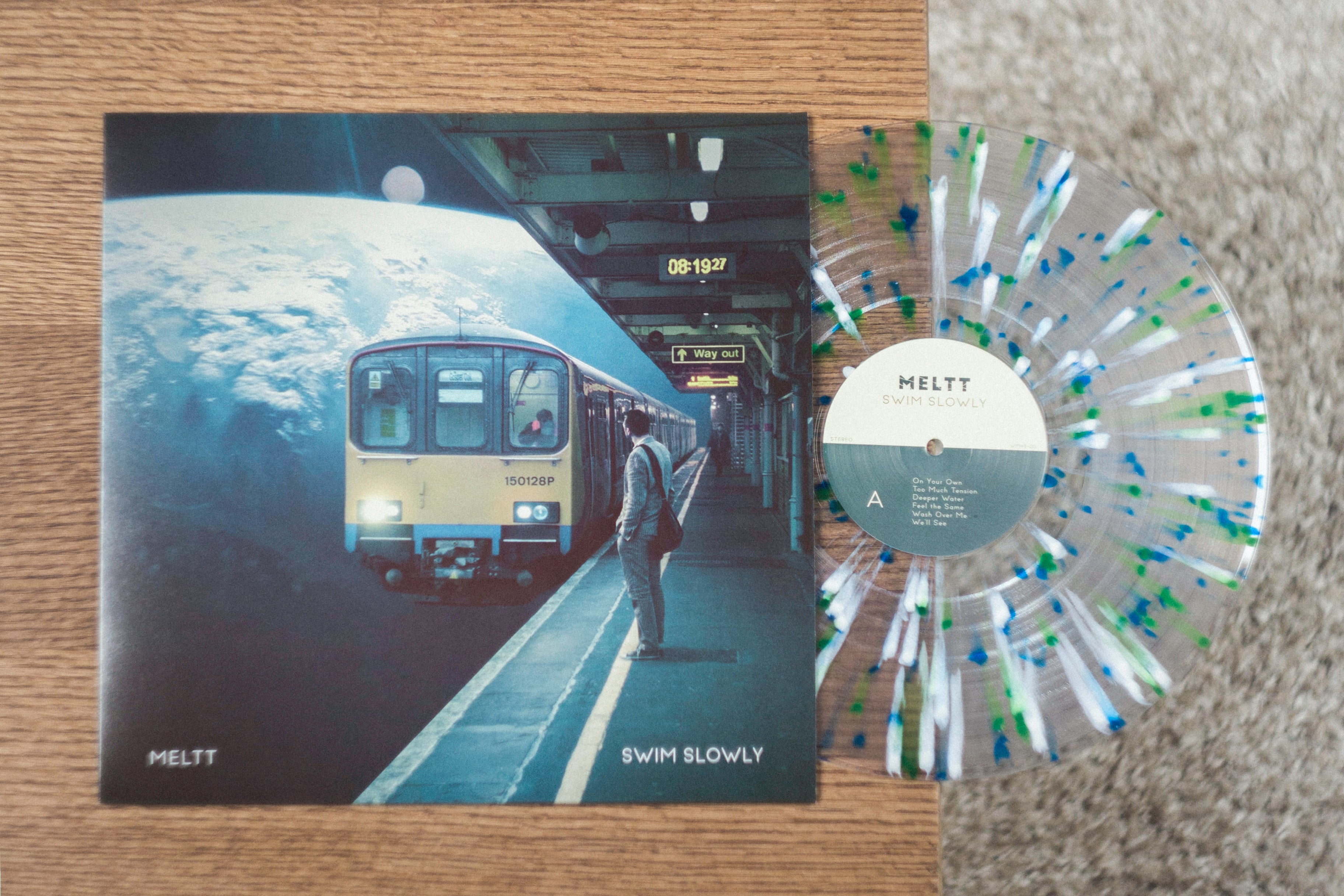 4th Press Limited Edition 12" Clear+White+Blue+Green Splatter Vinyl ...